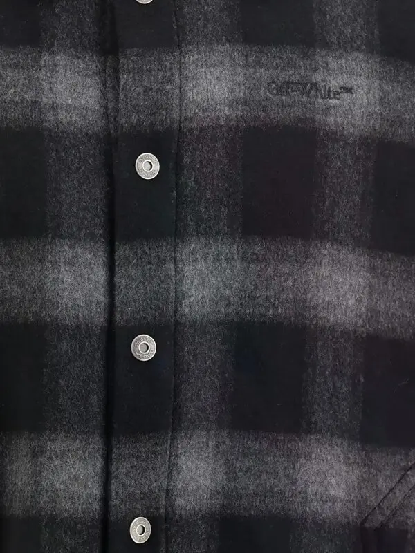 Off-White Checked Padded Jacket