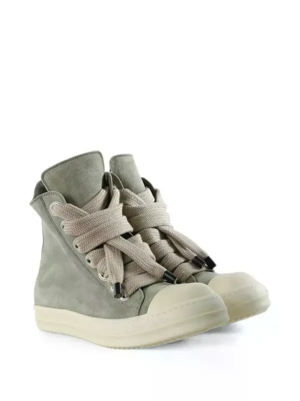 Rick Owens Jumbolace High-top Suede Sneakers