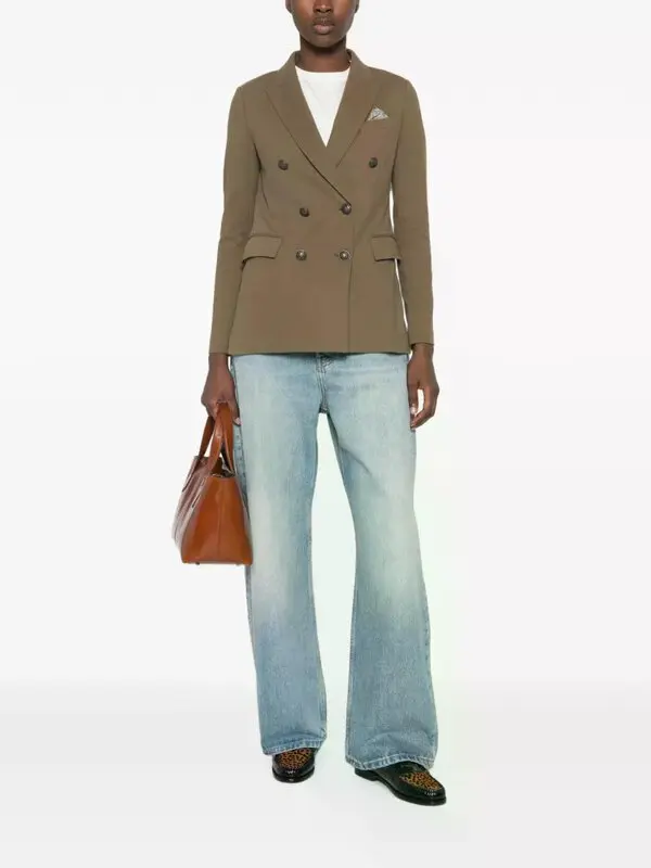 CIRCOLO 1901 Double-breasted Peak Lapel Blazer