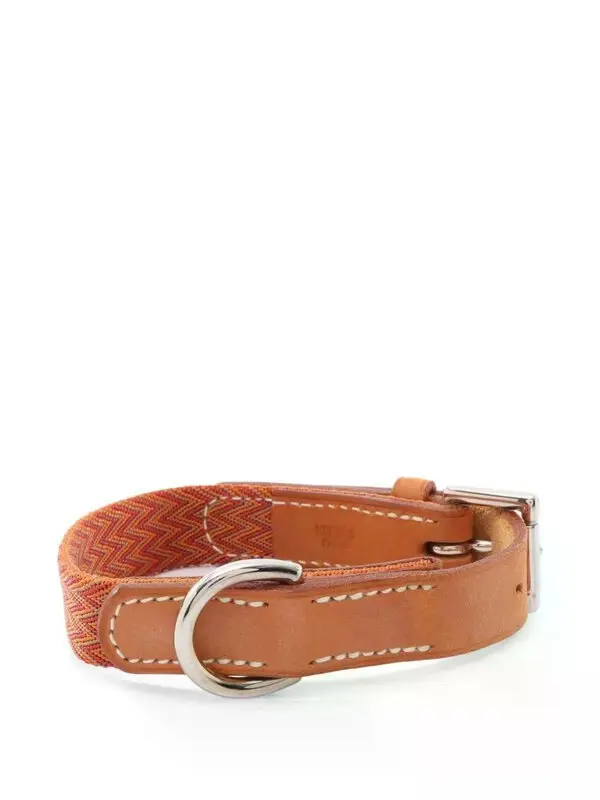 Hermès 2006 Zigzag Dog Collar - Brown