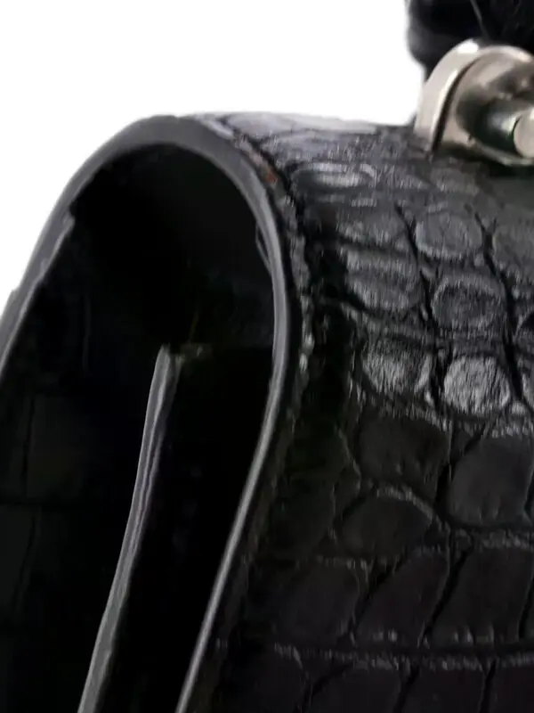 Saint Laurent Babylone Crocodile Embossed Leather Small Crossbody Bag