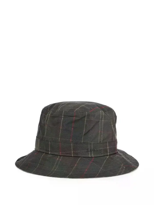 Barbour Haydon Tartan Bucket Hat - Grey