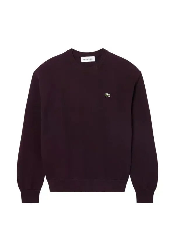 Lacoste Relaxed-fit Cotton Crew-neck Sweater