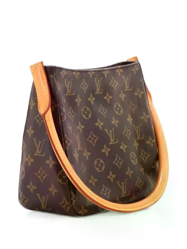 LOUIS VUITTON Looping Handbag Monogram Canvas Mm Satchel