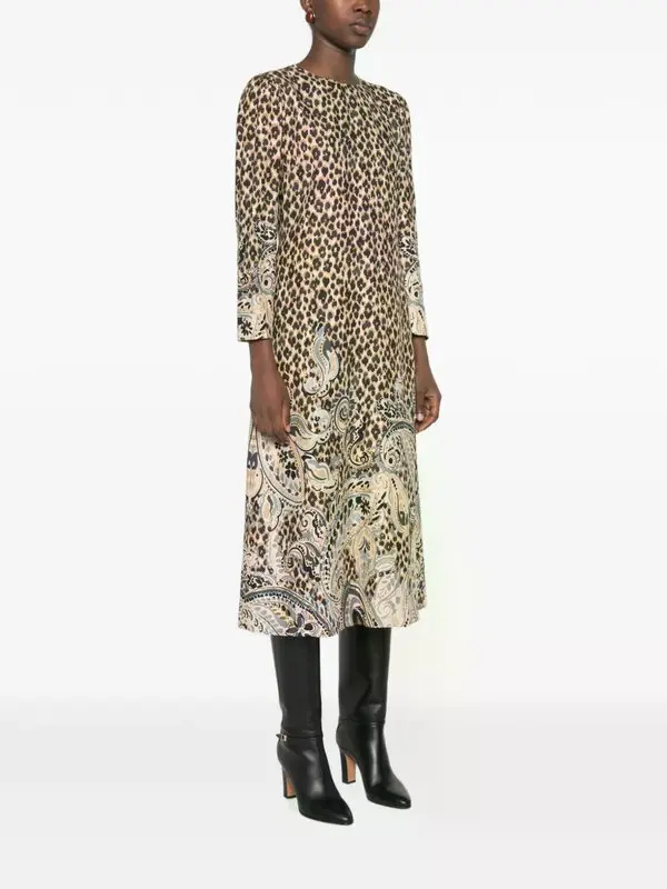 Etro Leopard-print Midi Dress
