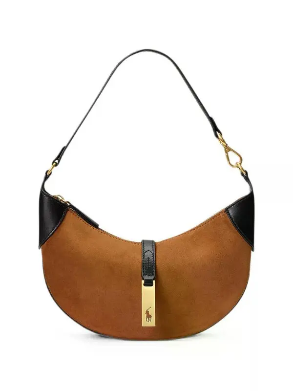 Polo Ralph Lauren Mini Polo Id Suede Shoulder Bag