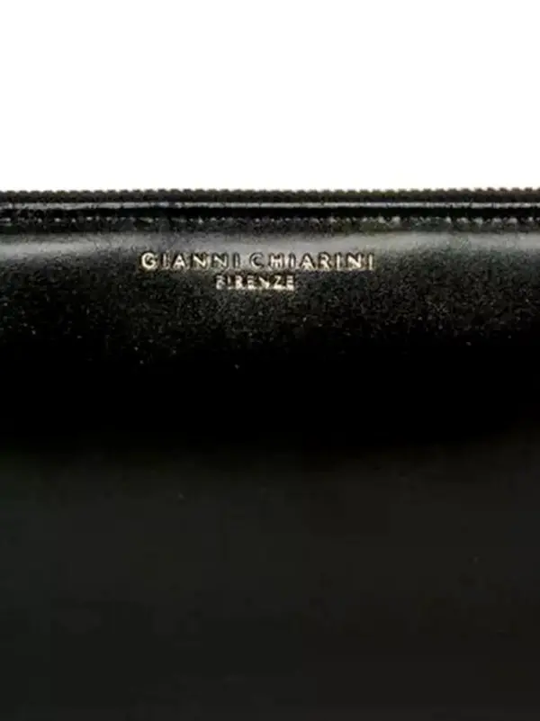 GIANNI CHIARINI Logo-print Zip-around Wallet - Black
