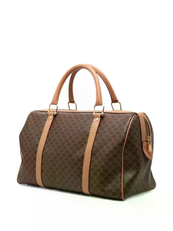 Celine 2014 Macadam Coated Canvas Boston Bag
