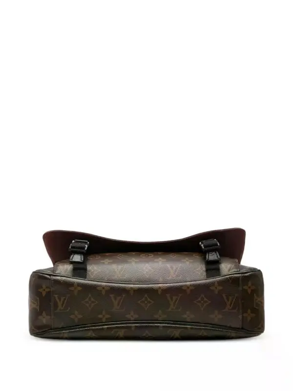 LOUIS VUITTON Monogram Macassar Clarence Satchel - Brown