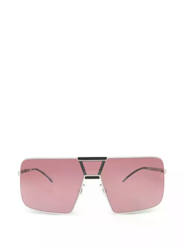 Mykita X Rimowa Mr004 Geometric-frame Sunglasses - Silver