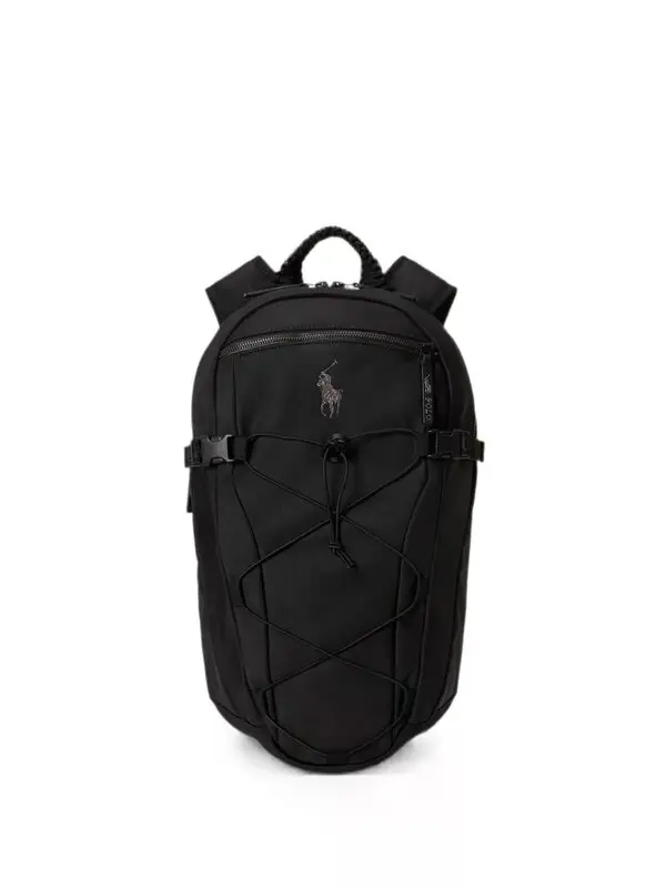 Polo Ralph Lauren Pony-logo Bungee-cord Backpack - Black
