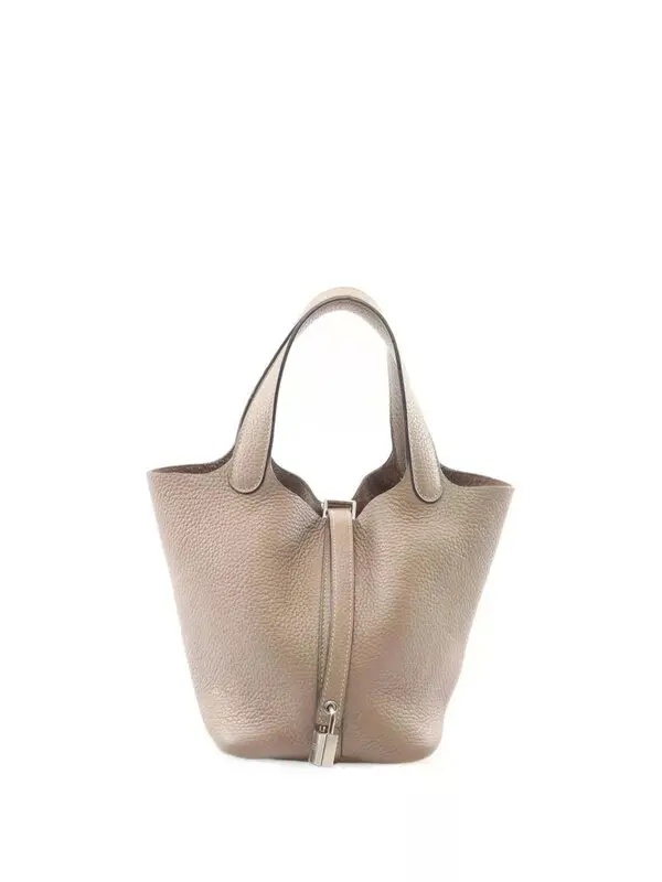 Hermès Taurillon Clemence Picotin Lock Tote Bag - Neutrals