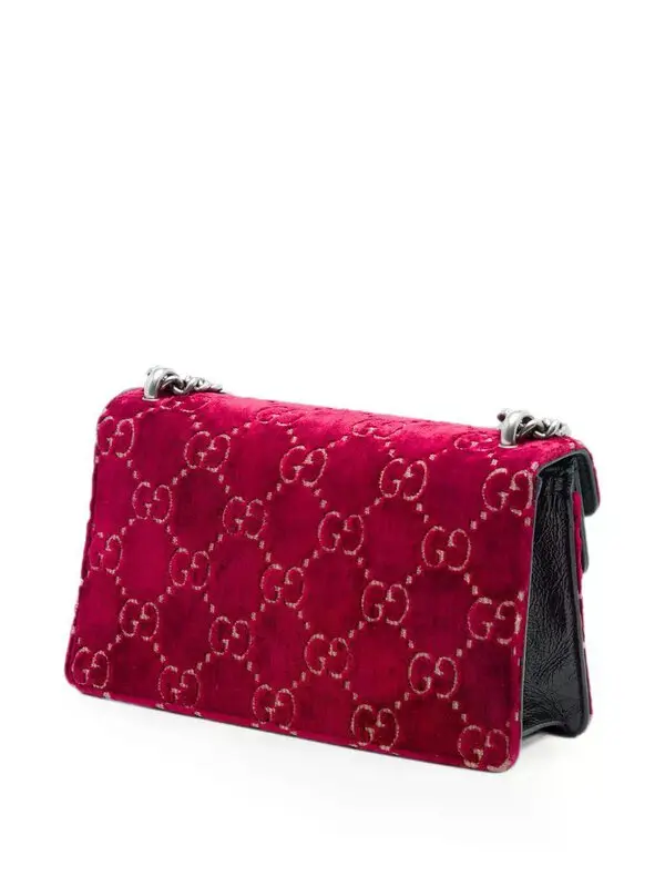 Gucci 2016-2026 Medium Gg Velvet Dionysus Crossbody Bag - Red