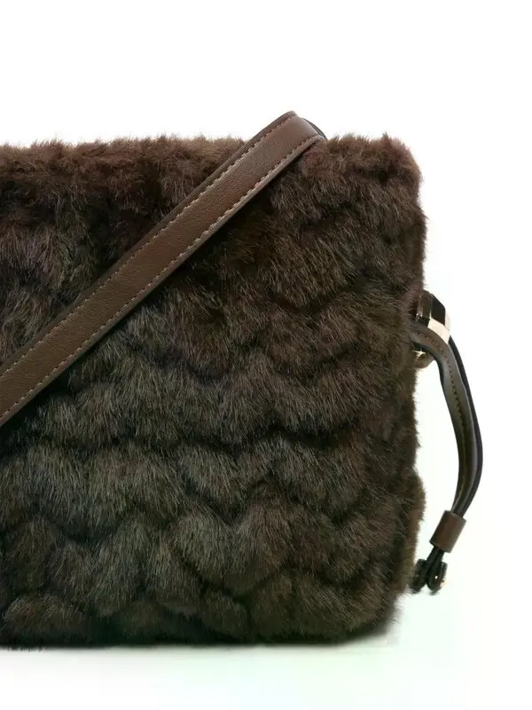 Liu Jo Faux-fur Clutch Bag With Adjustable Shoulder Strap