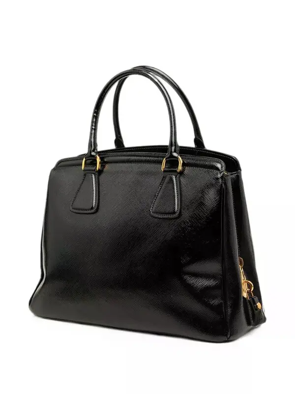 Prada 2010-2026 Medium Saffiano Vernice Parabole Tote Bag