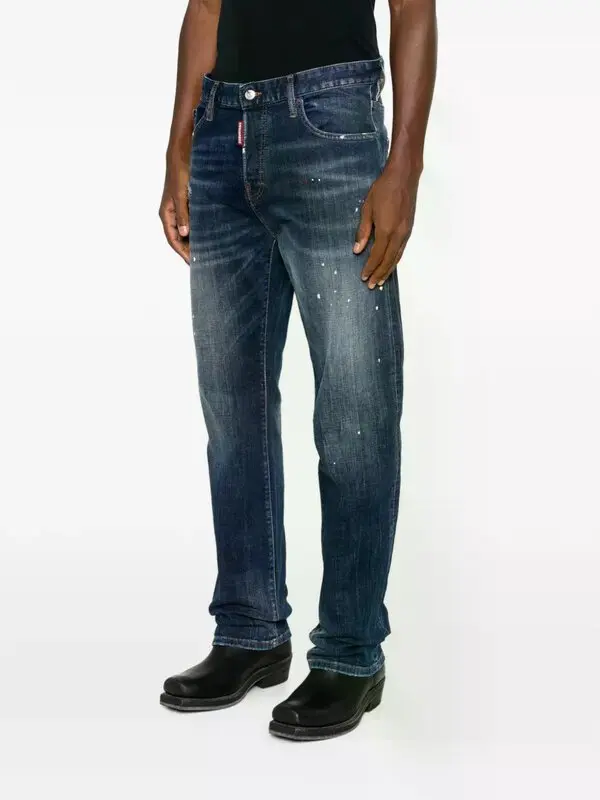 Dsquared2 Paint-splatter Distressed Jeans