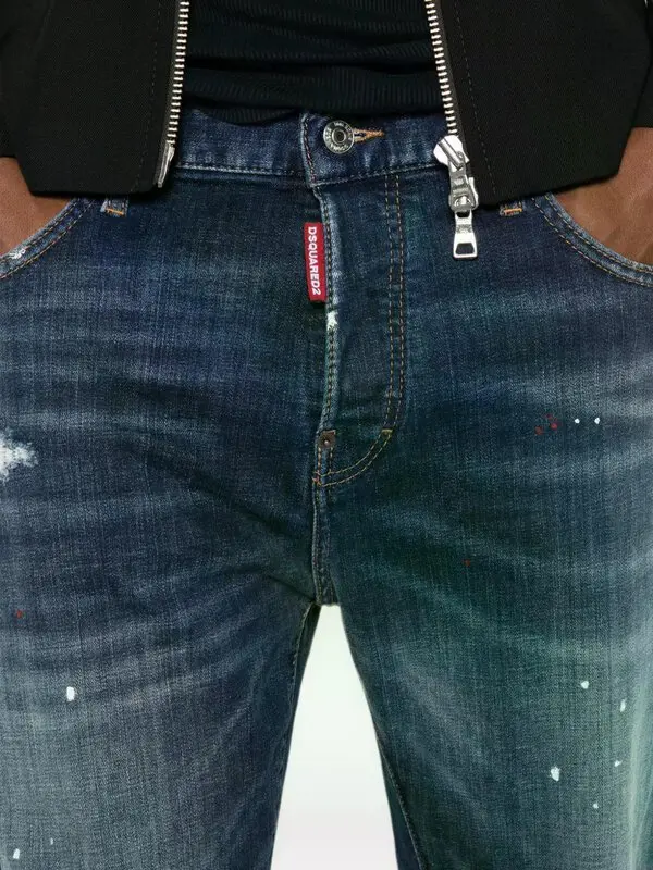 Dsquared2 Paint-splatter Distressed Jeans