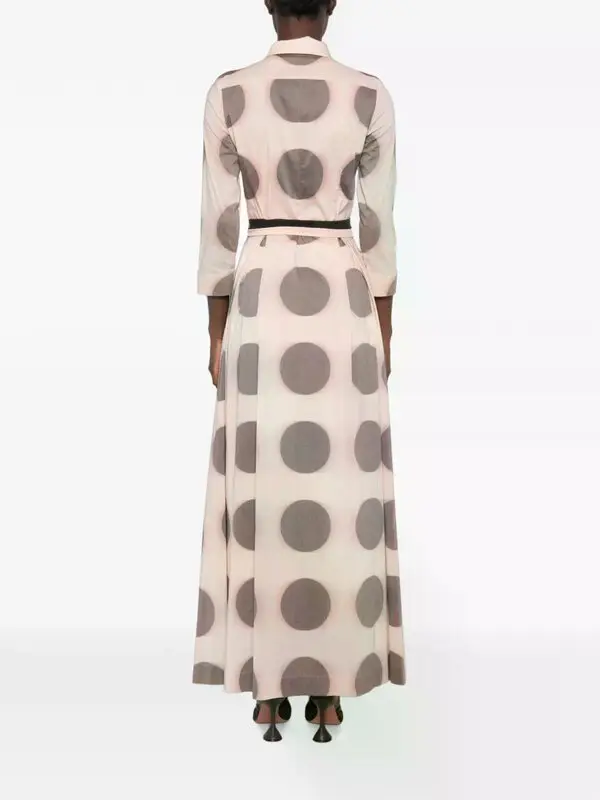 Camilla Polka-dot Belted Maxi Dress