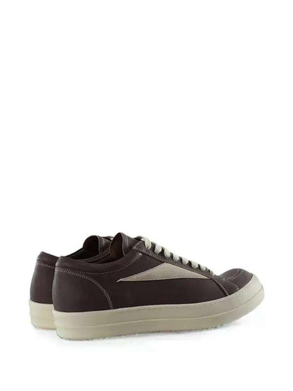 Rick Owens Leather Panelled Sneakers