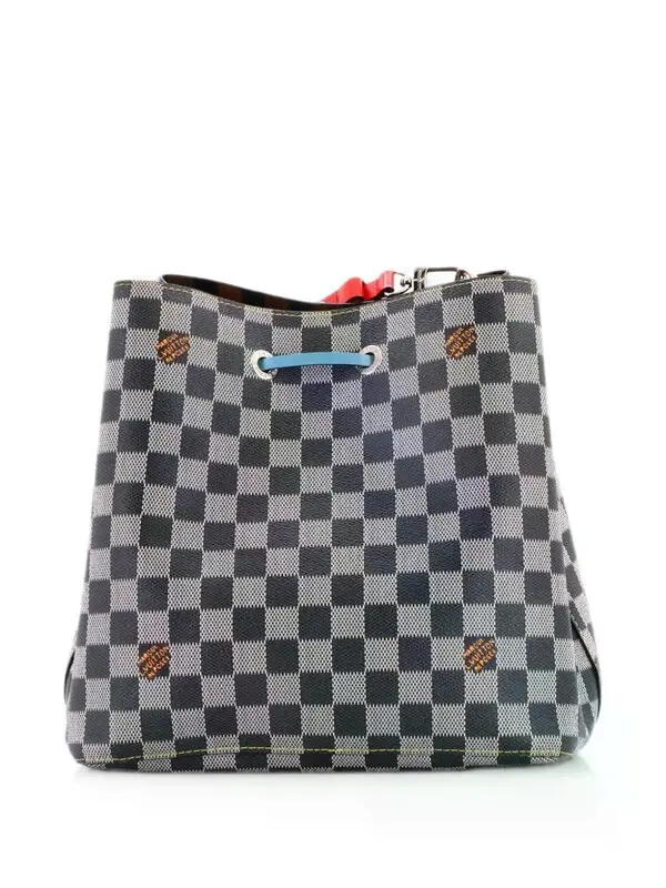 LOUIS VUITTON Neonoe Handbag Limited Edition Colored Damier Mm Bucket Bag - Black