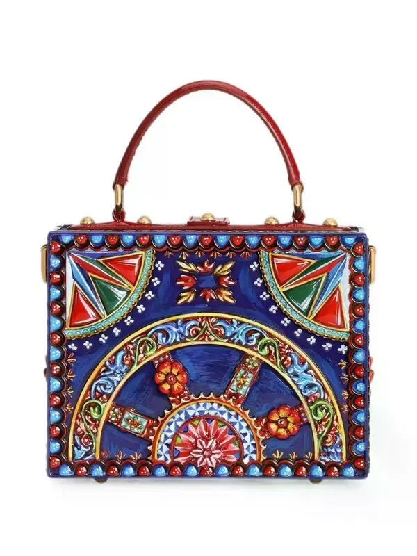 Dolce & Gabbana Dolce Box Handbag In Carretto Resin