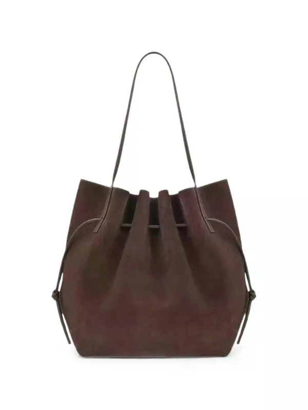 Yuzefi Scallop Suede Tote Bag