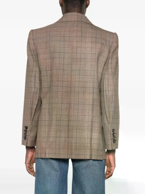 Chloé Double-breasted Checked Jacket