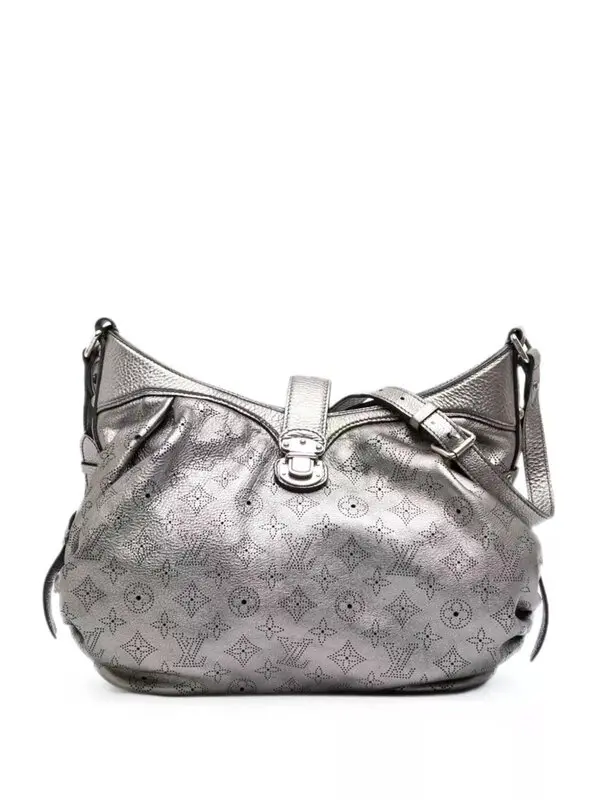 LOUIS VUITTON 2008 Monogram Mahina Xs Crossbody Bag - Silver