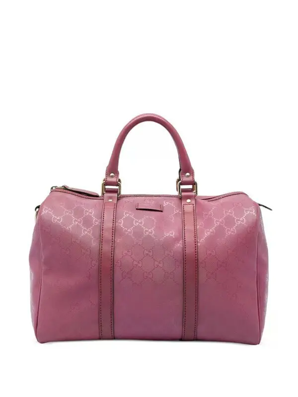 Gucci Medium Gg Imprimé Joy Boston Bag - Pink