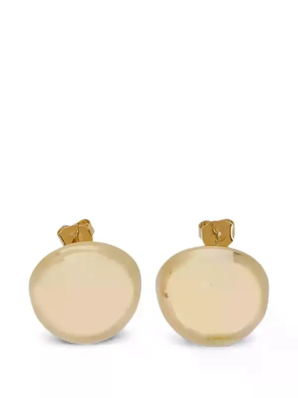 SEMICOUTURE Domed Design Earrings - Gold