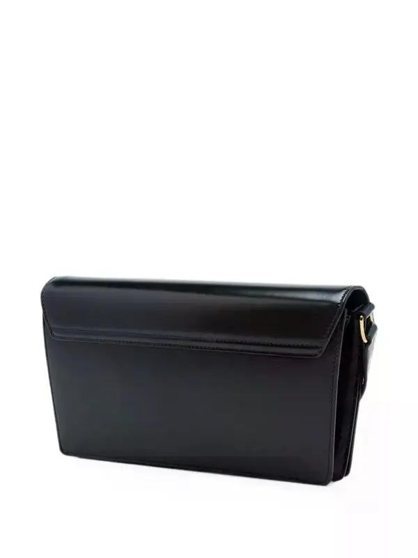Celine 2022 Shiny Calfskin Strass Triomphe Trapeze Shoulder Bag