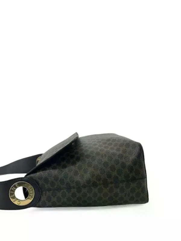 Celine 1998 Macadam Coated Canvas Shoulder Bag