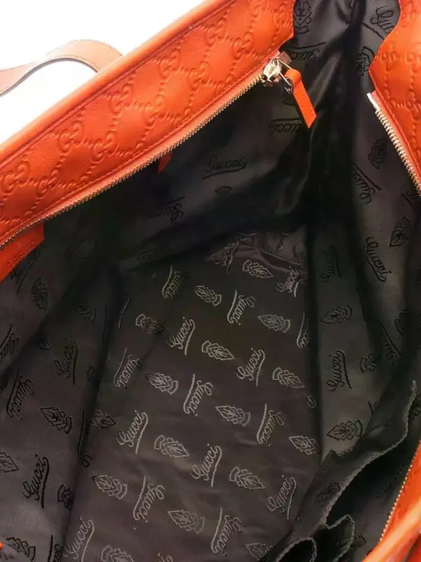 Gucci Medium Sima Tote Bag - Orange