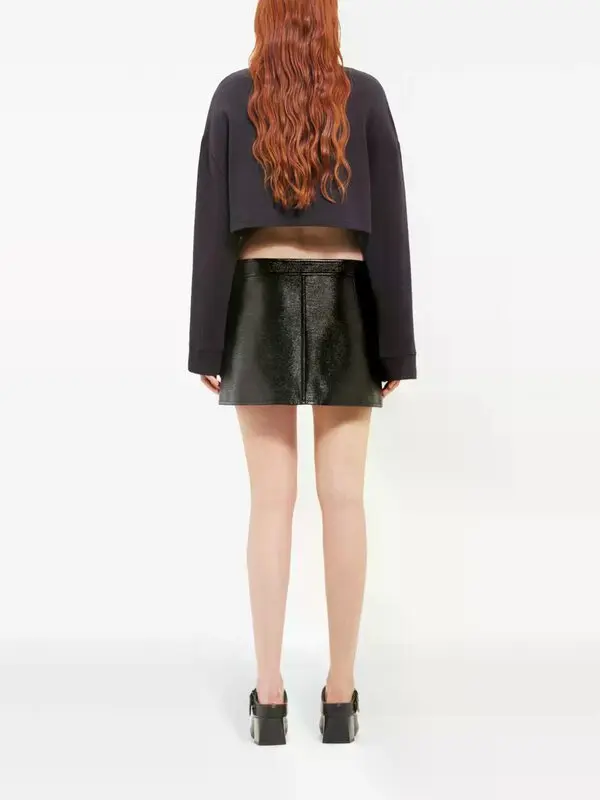 COURREGES Cocoon Fleece Cropped Sweatshirt