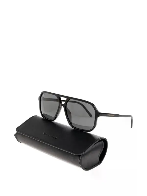 Dolce & Gabbana Geometric-frame Double-bridge Sunglasses
