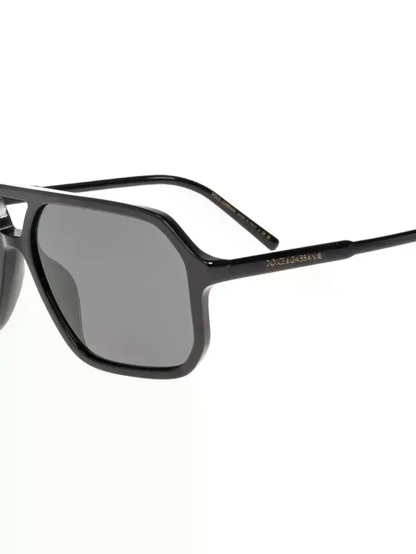 Dolce & Gabbana Geometric-frame Double-bridge Sunglasses
