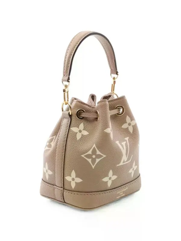 LOUIS VUITTON 2010s Nano Noé Monogram Empreinte Bucket Bag