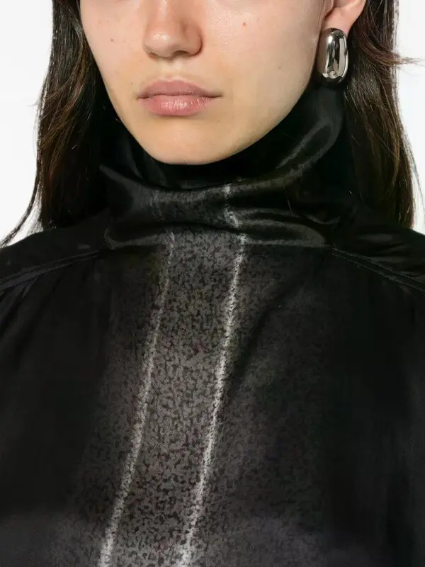 Rick Owens Contrast-print Oversized Blouse