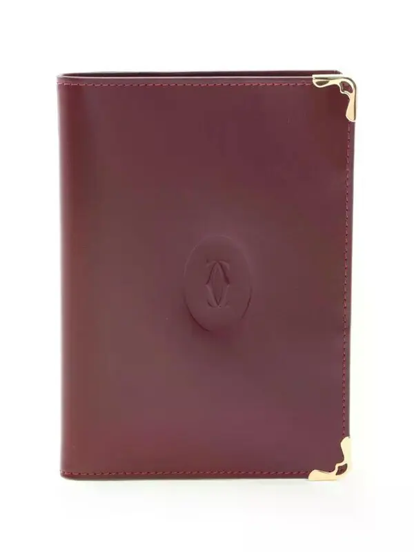 Cartier 2010s Must Line Leather Card Case - Red