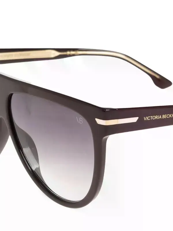 Victoria Beckham Vb Flat-top Sunglasses - Red