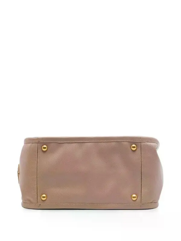 Prada 2010-2026 Saffiano Lucido Top Handle Frame Tote Bag