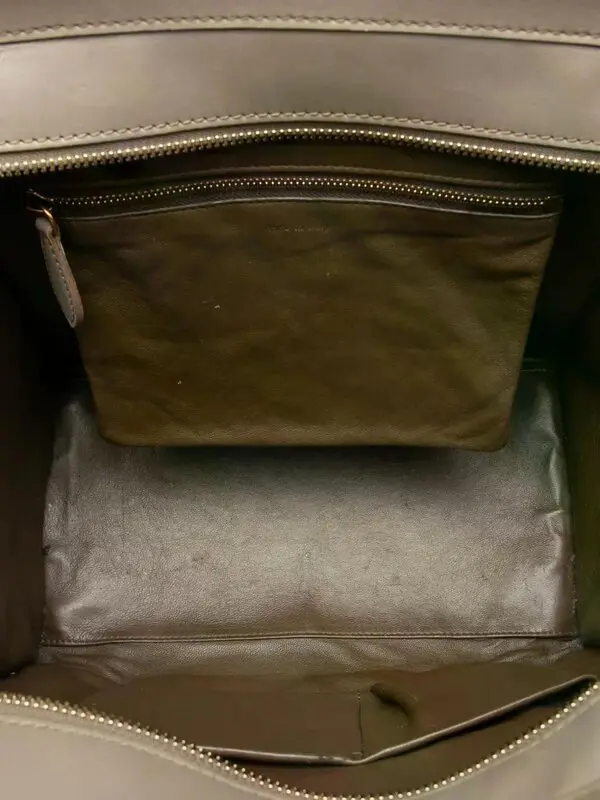 Celine Smooth Calfskin Luggage Tote Bag - Grey