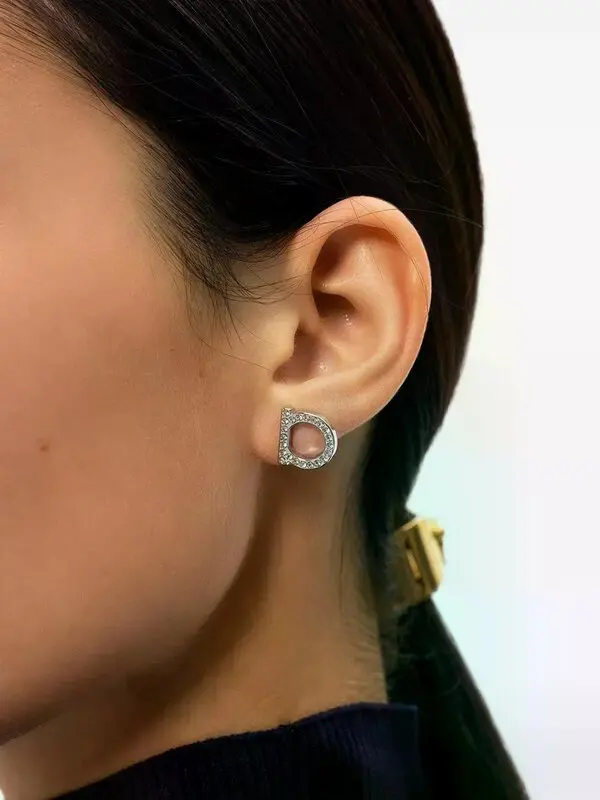 FERRAGAMO Gancini Crystal-embellished Earrings