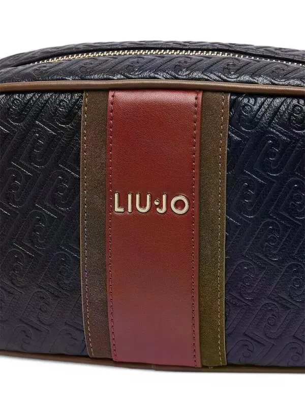 Liu Jo Medium Monogram-embossed Cross Body Bag - Black