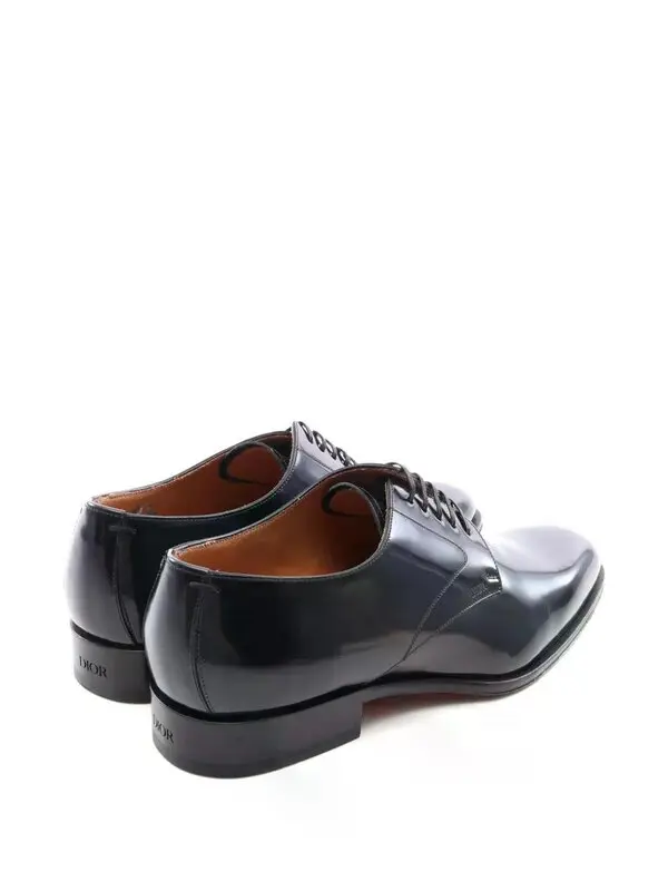 Dior Lace-up Leather Shoes - Black