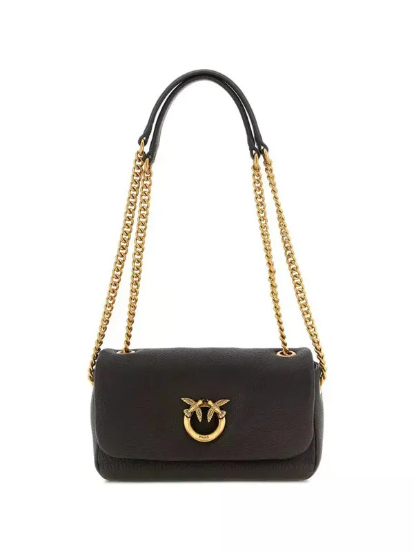 Pinko Love Bag Leather Crossbody Bag - Brown