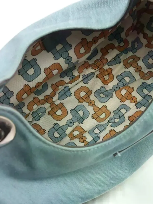 Gucci 2000s Canvas Leather Shoulder Bag