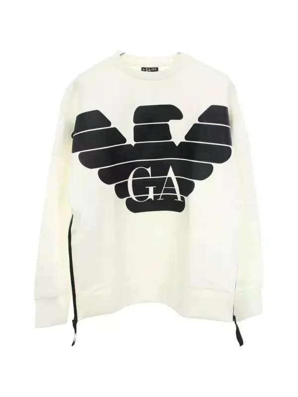 Emporio Armani 2000s Logo-print Sweatshirt - Neutrals