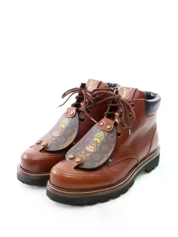 LOUIS VUITTON 2021 X Nigo Oberkampf Ankle Boots