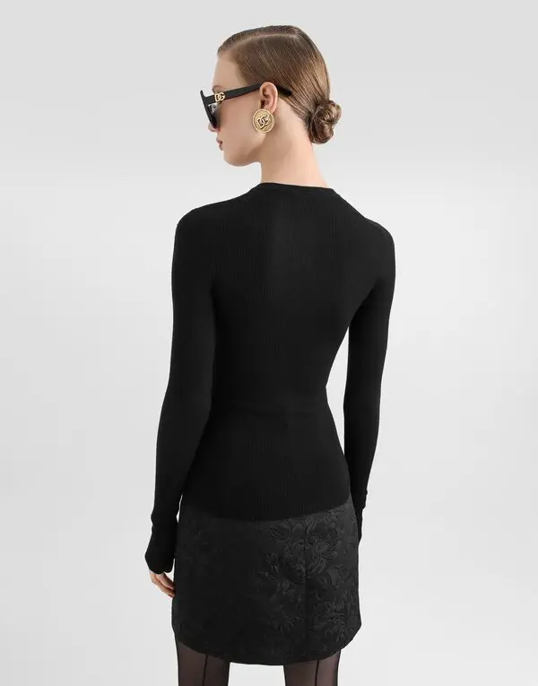 Dolce & Gabbana Ribbed Cashmere Cardigan Collection